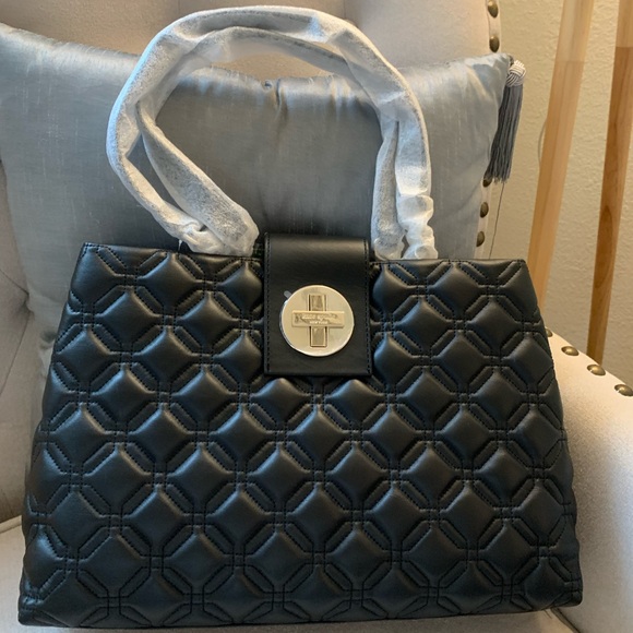 kate spade | Bags | Nwt Kate Spade Astor Court Elena Black Quilted ...